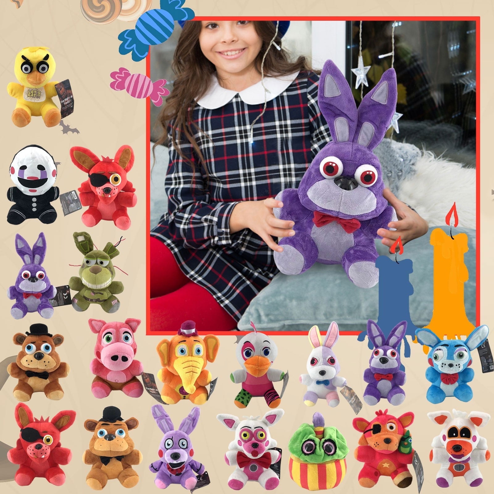 Five Nights at Freddy's Plush Plush 7.87in Five Nights at Freddy's Toys ...