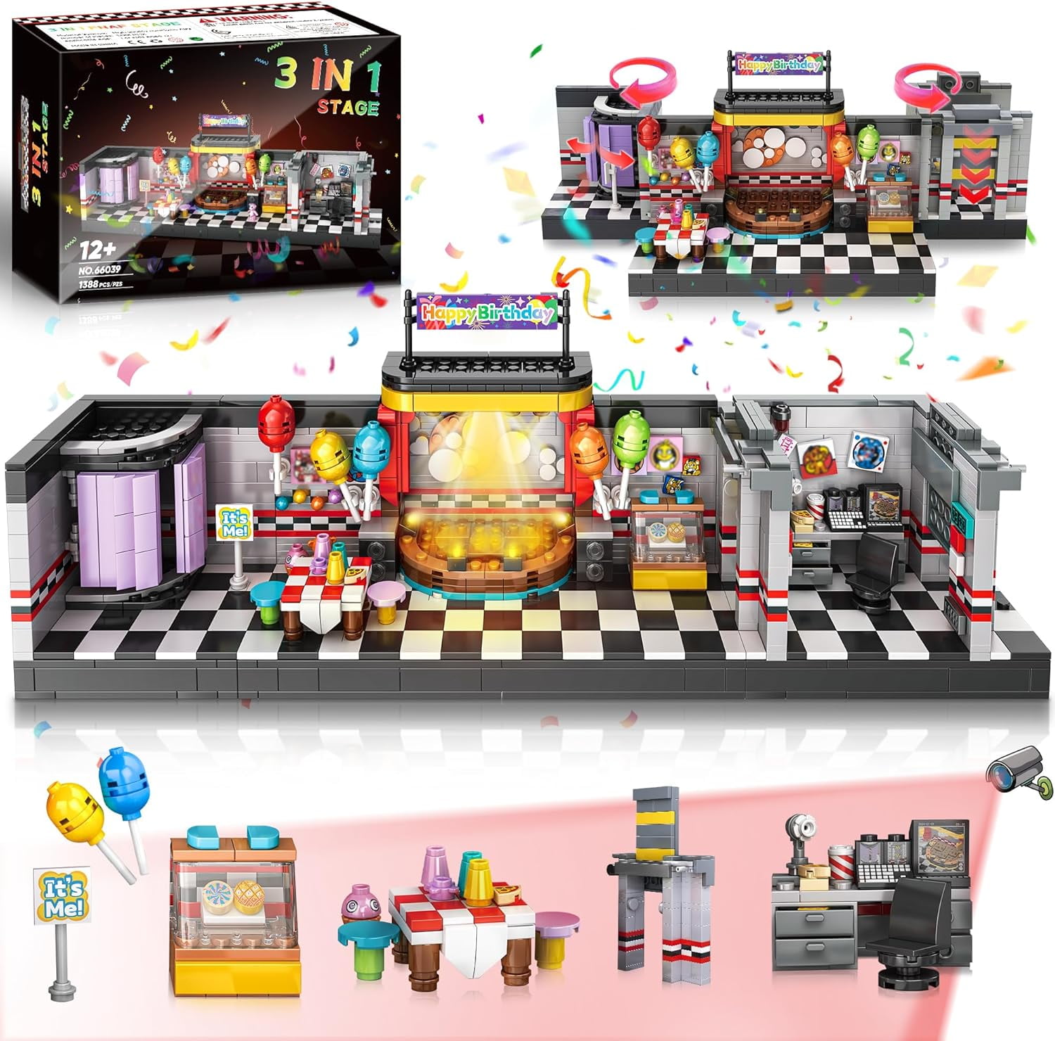 Five Nights Security Room Building Block Toy for Boys Age 8-12 ...