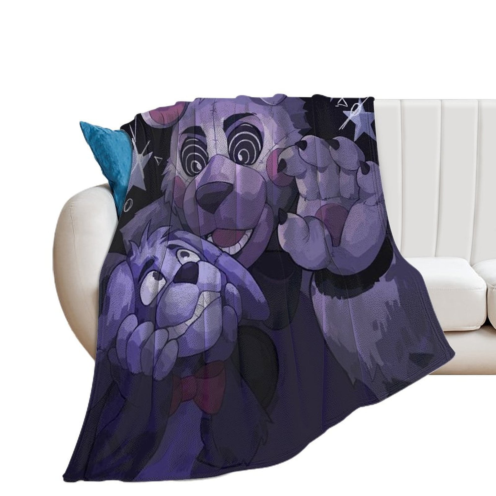 Five Nights at Fred-dy Throw Blanket Flannel Anime for Girls Boys Men ...