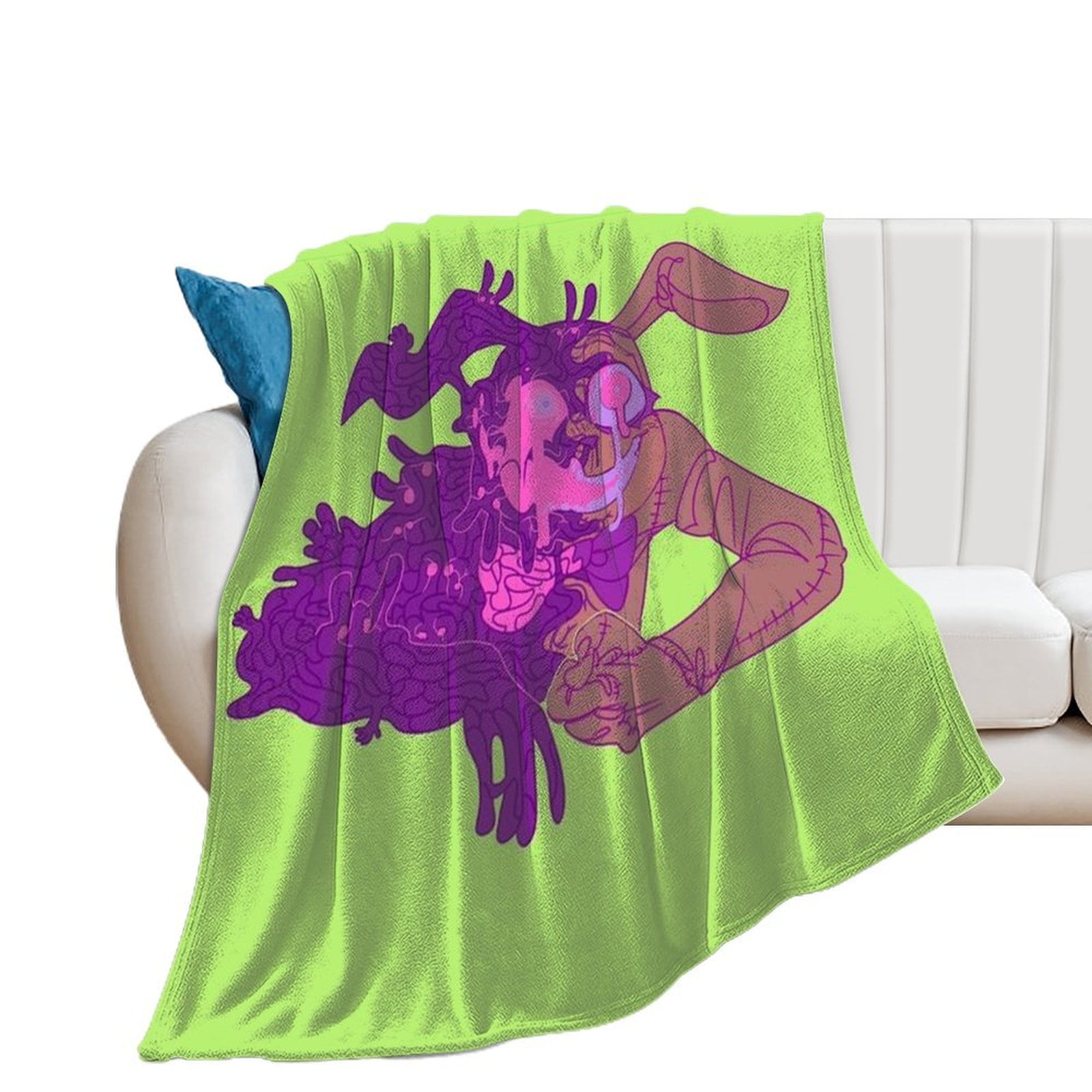 Five Nights at Fred-dy Throw Blanket Flannel Anime for Girls Boys Men ...