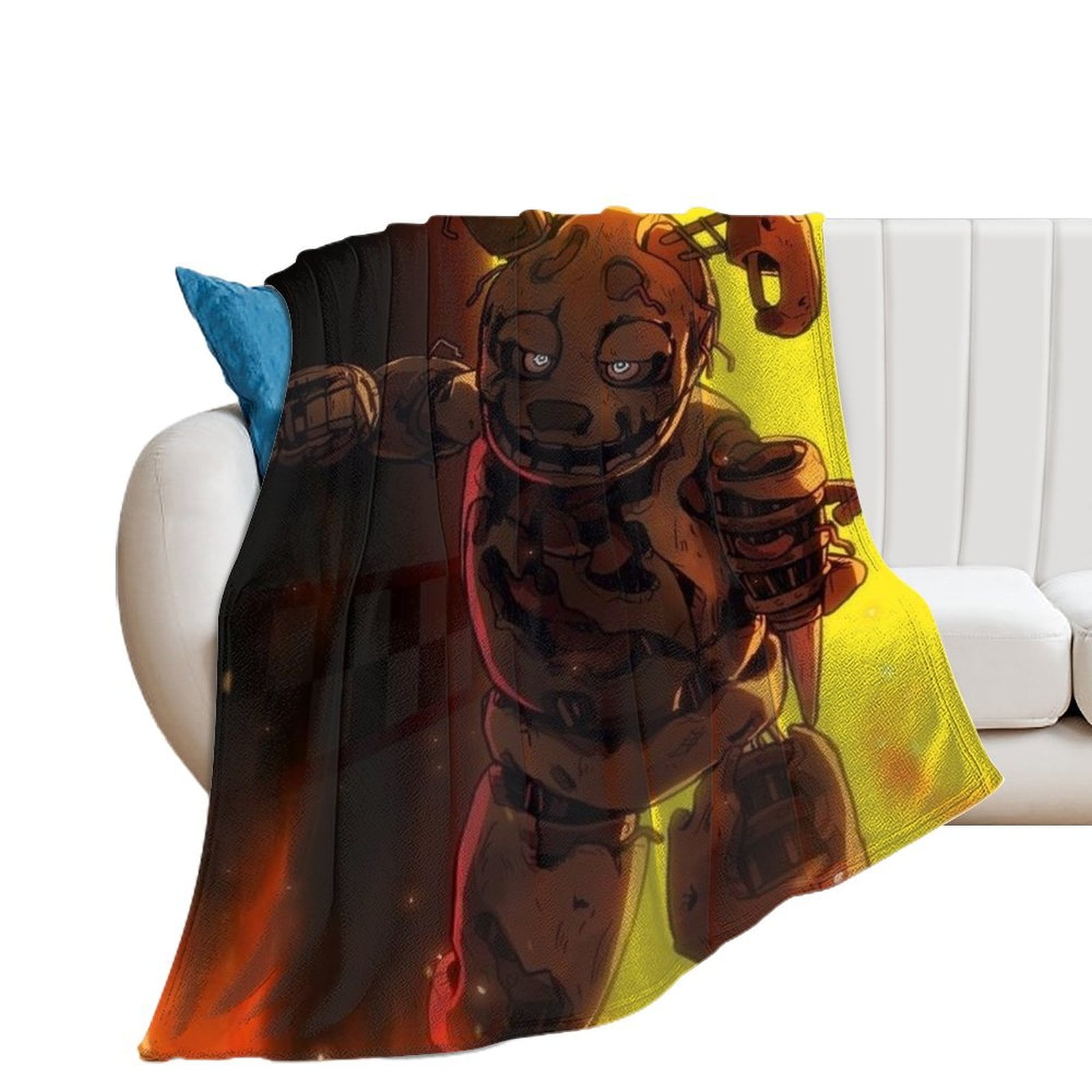 Five Nights at Fred-dy Throw Blanket Flannel Anime for Girls Boys Men ...