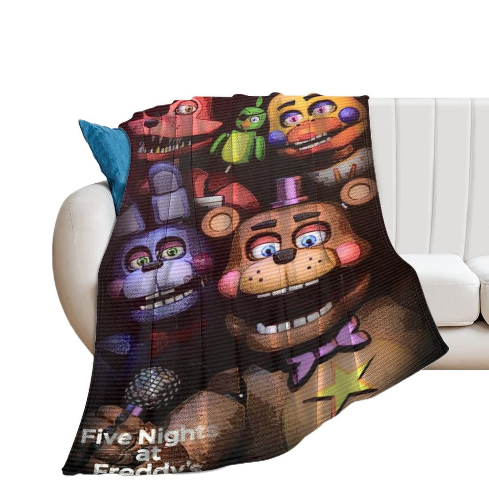Five Nights at Fred-dy Throw Blanket Flannel Anime for Girls Boys Men ...