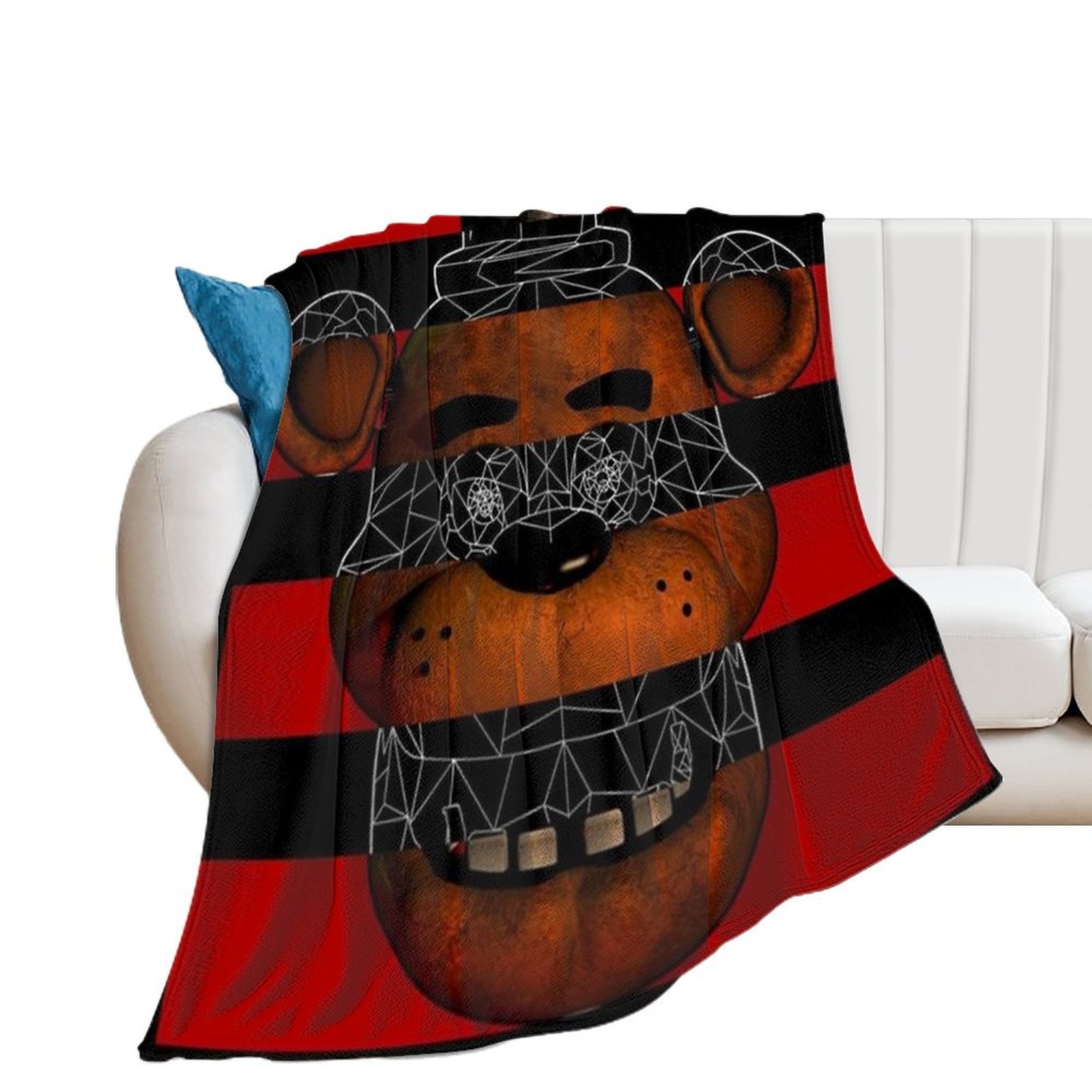 Five Nights at Fred-dy Throw Blanket Flannel Anime for Girls Boys Men ...