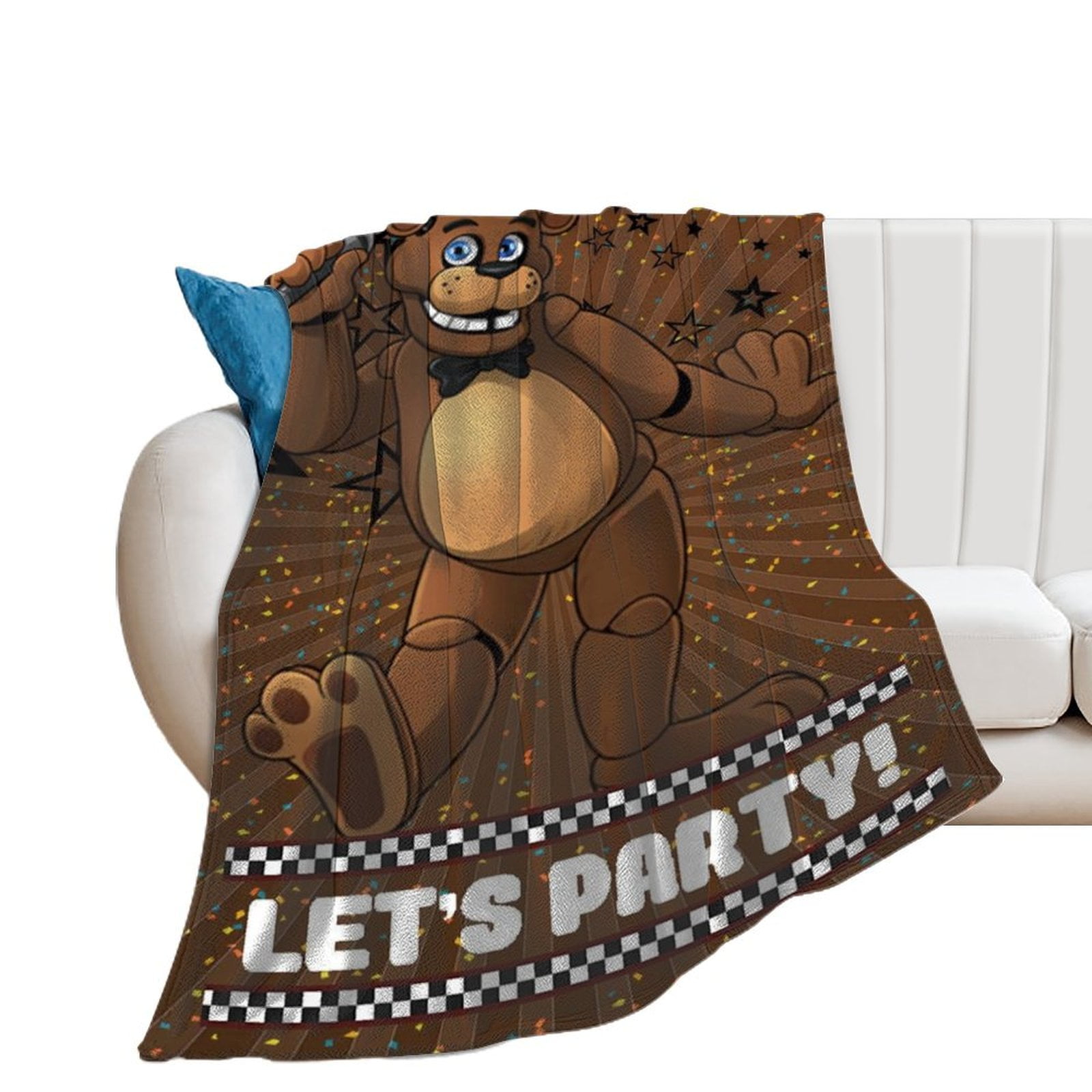Five Nights at Fred-dy Throw Blanket Flannel Anime for Girls Boys Men ...