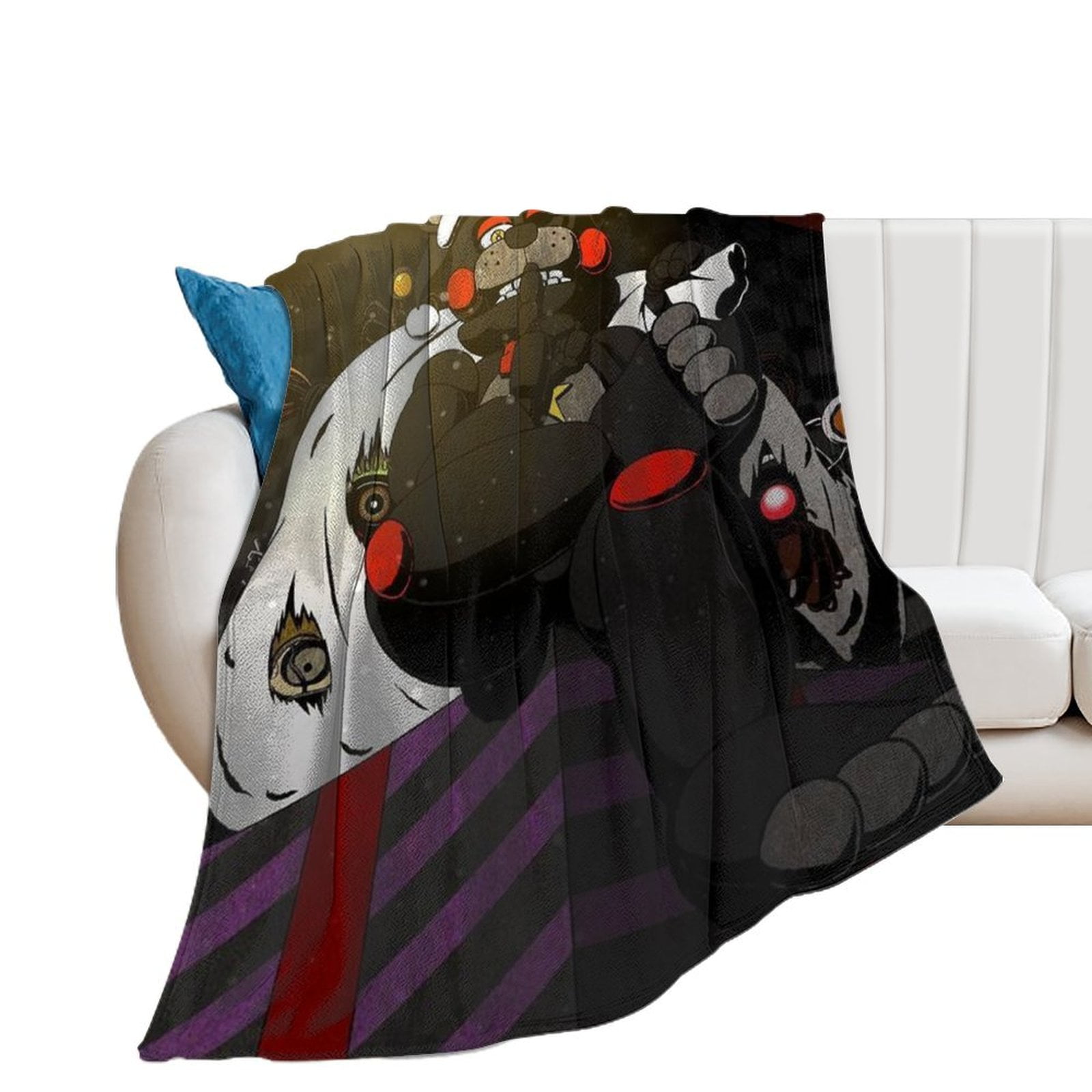 Five Nights at Fred-dy Throw Blanket Flannel Anime for Girls Boys Men ...