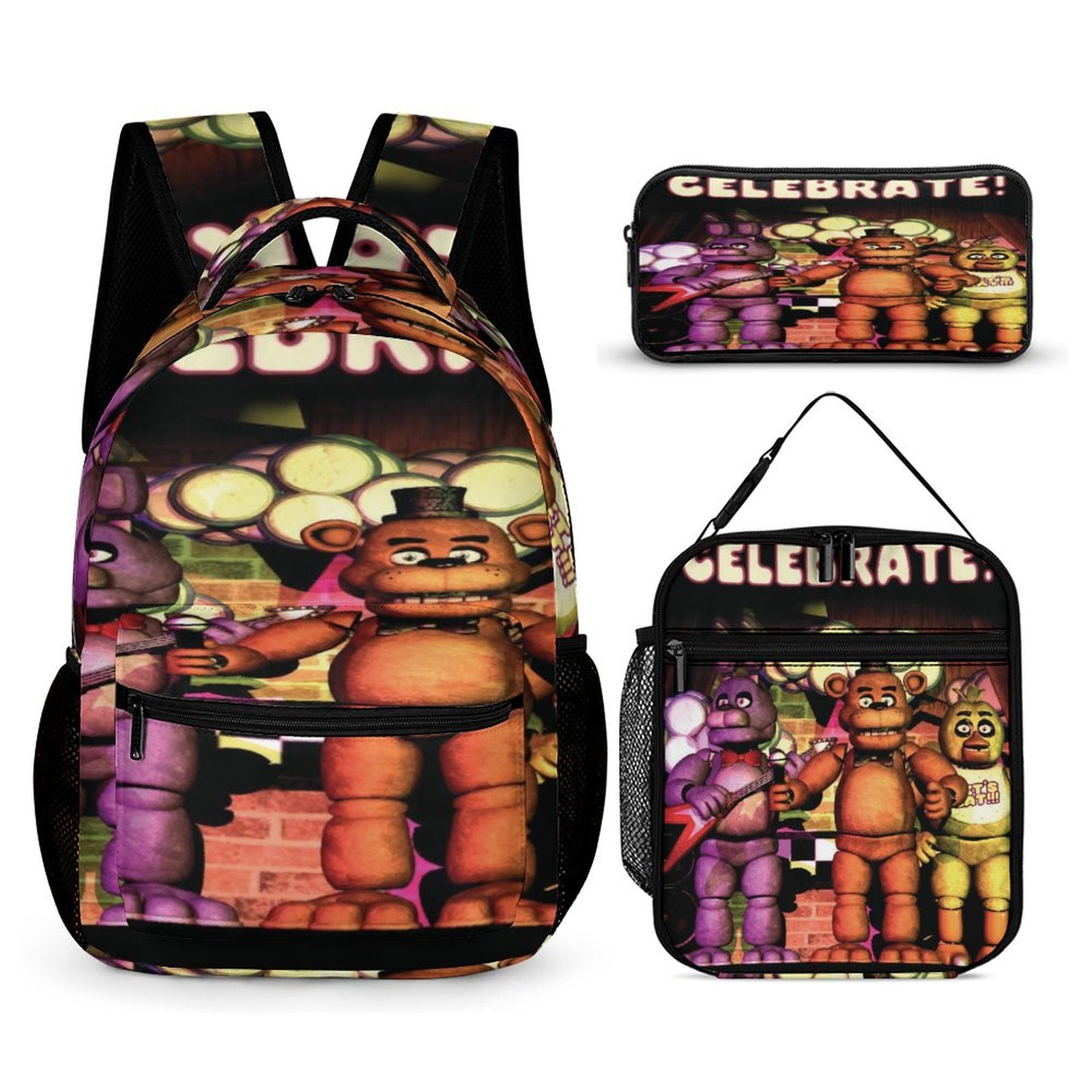 Five Nights at Freddy's (2) 16 Inch Backpack with Adjustable Shoulder ...