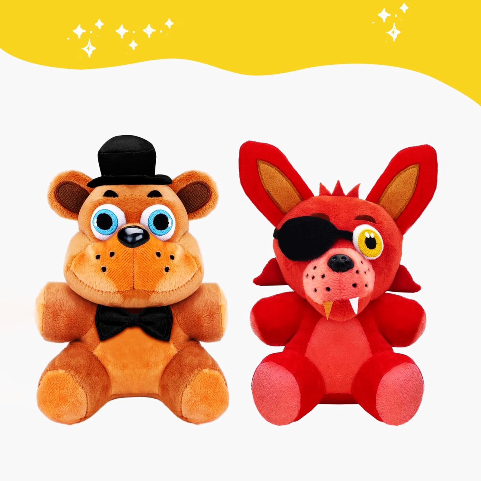 Five Nights at Freddy's 2 Pack Anime Soft Stuffed Animal Toy, 7.5 ...