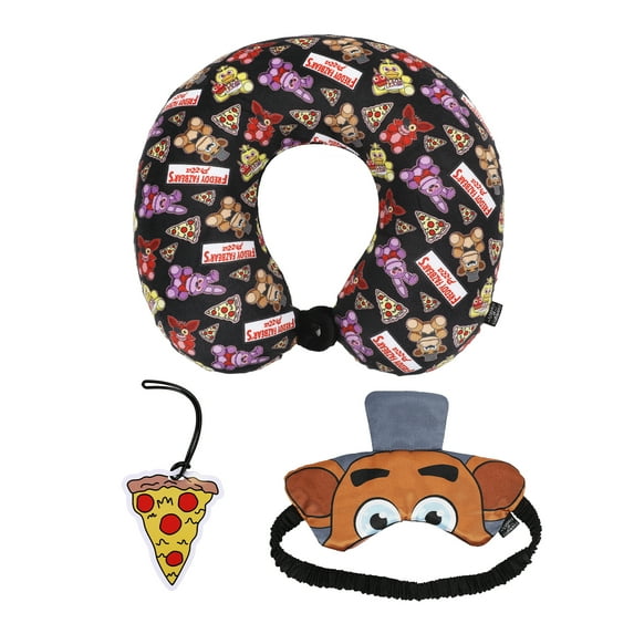 Five Nights at Freddy’s 3-Piece Travel Set With Neck Pillow, Eye Mask ...