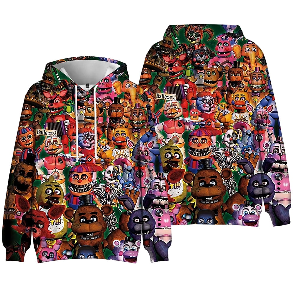 Five Nights at Freddy's 3D Merch Harajuku hoodie Women/Men Hoodie ...