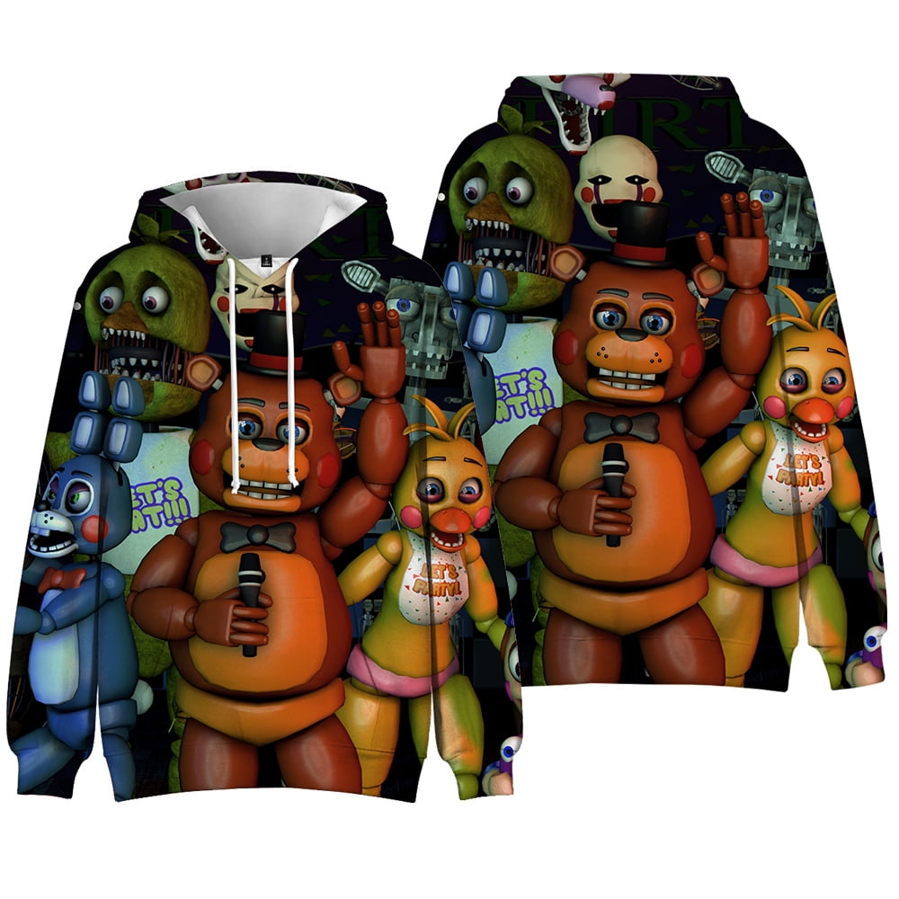 Five Nights at Freddy's 3D Merch Harajuku hoodie Women/Men Hoodie ...