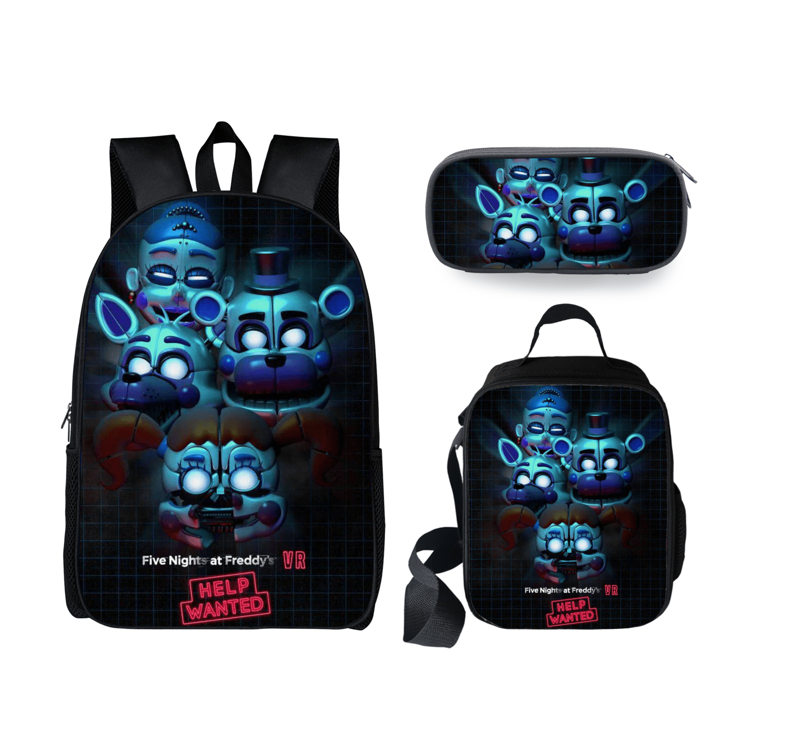 Five Nights at Freddy's 3Pcs Backpack 3D Printing Large Capacity ...