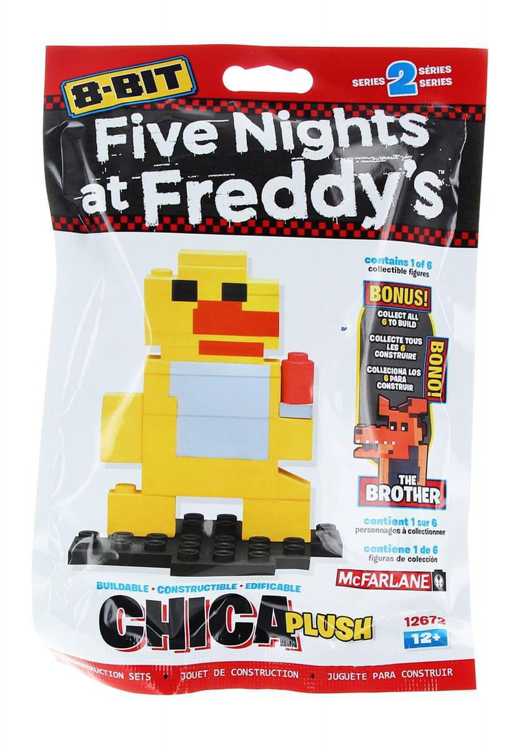 Five Nights at Freddy's 8-Bit Buildable Figure: Plush Chica - Walmart.com