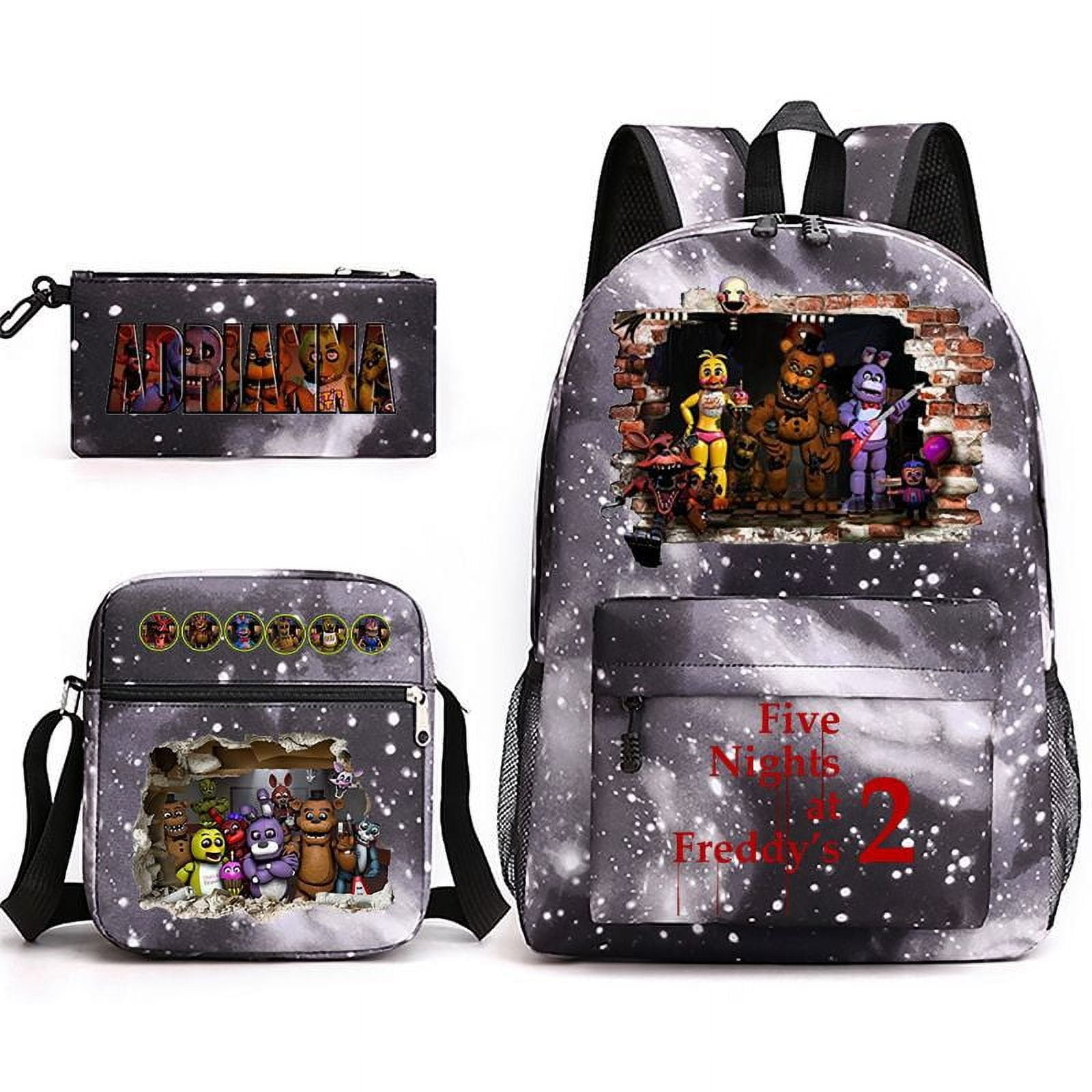 Five-Nights-at-Freddy's Anime Backpack Set 3 Pieces with Shoulder Bag ...