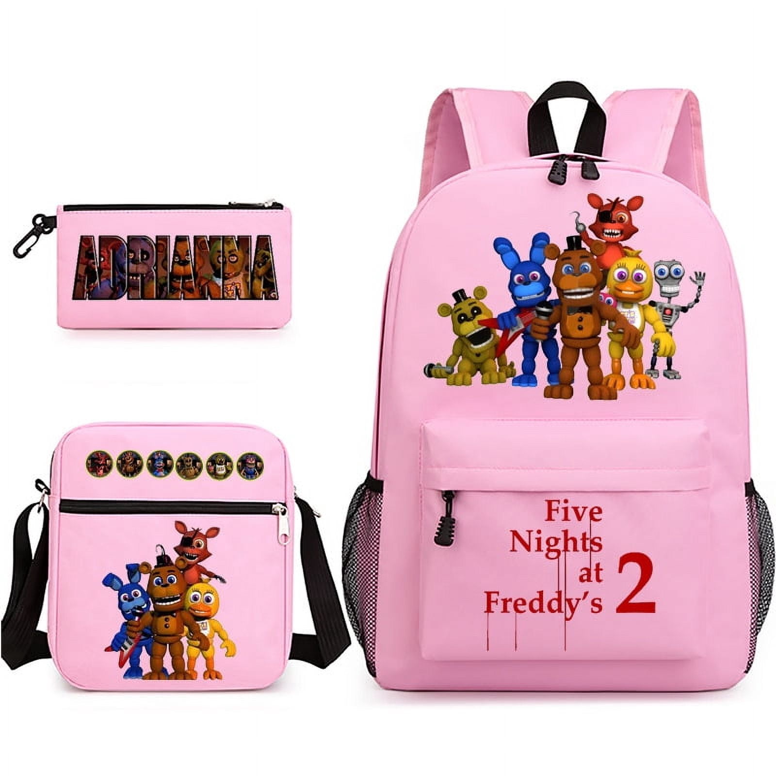 Five-Nights-at-Freddy's Anime Backpack Set 3 Pieces Shoulder Bag and ...