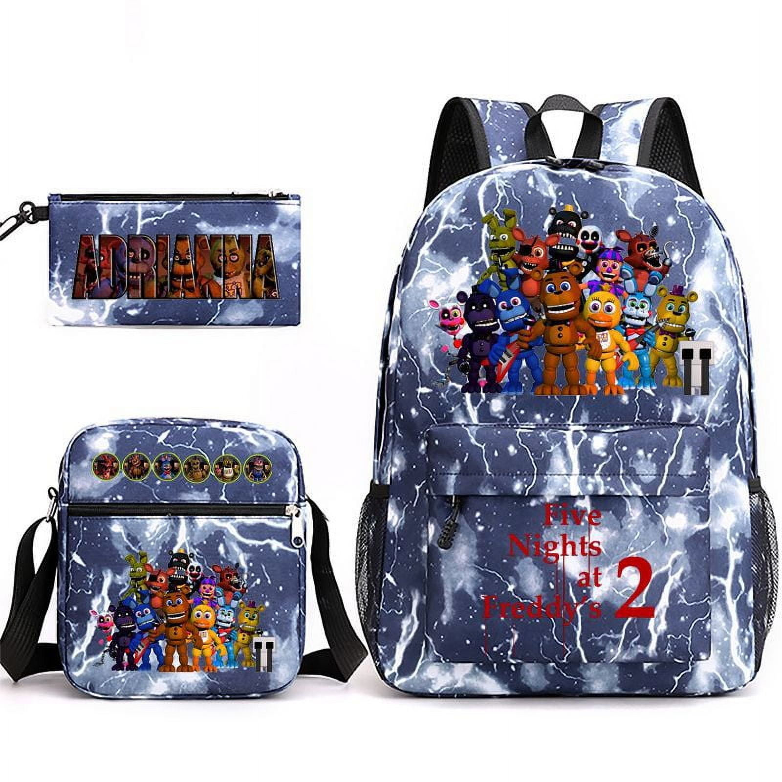 Five-Nights-at-Freddy's Anime Backpack Set 3 Pieces Shoulder Bag and ...