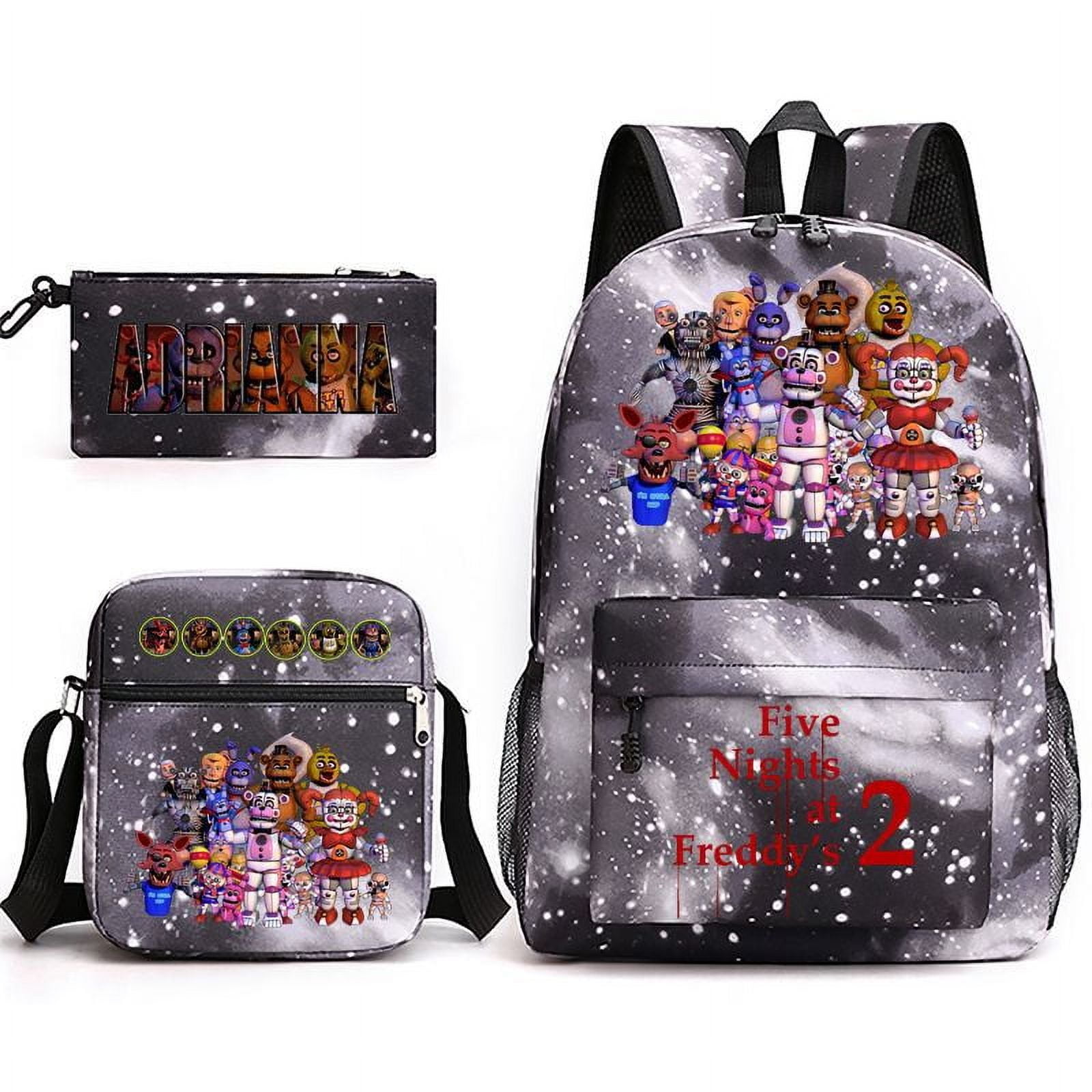 Five-Nights-at-Freddy's Anime Backpack Set 3 Pieces Shoulder Bag and ...