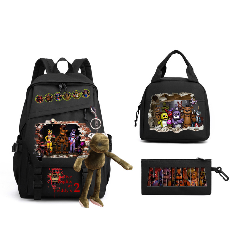 Five-Nights-at-Freddy's Anime Backpacks Sets, Cartoon Laptop Backpack ...