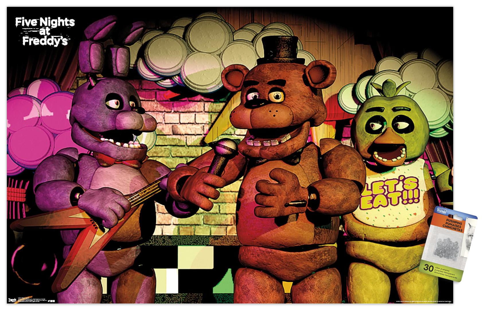 Five Nights at Freddy's - Band Wall Poster with Push Pins, 22.375" x 34 ...
