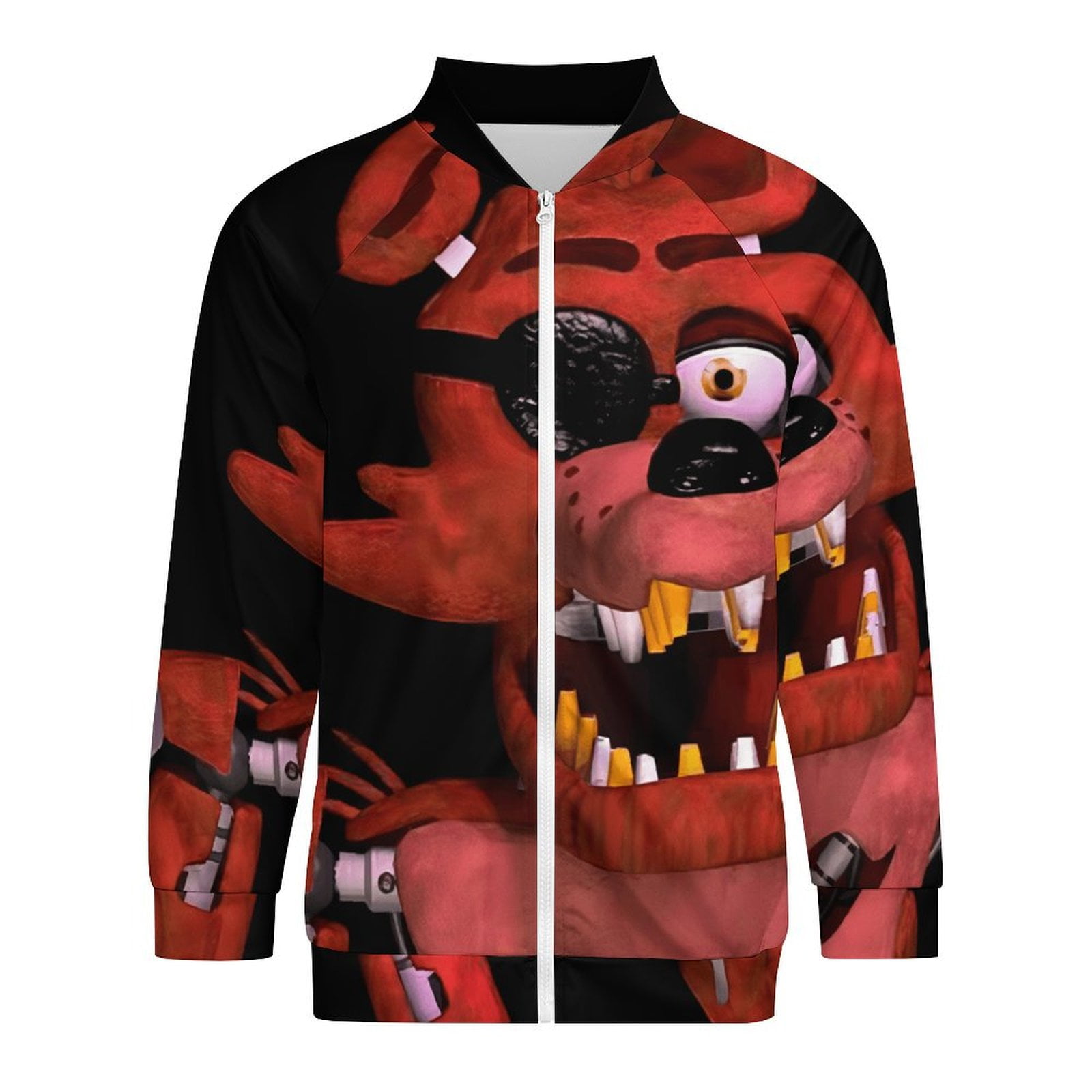 Five Nights at Freddy's Cartoon crew neck zip-up sweatshirt for teens and men L - Walmart.com