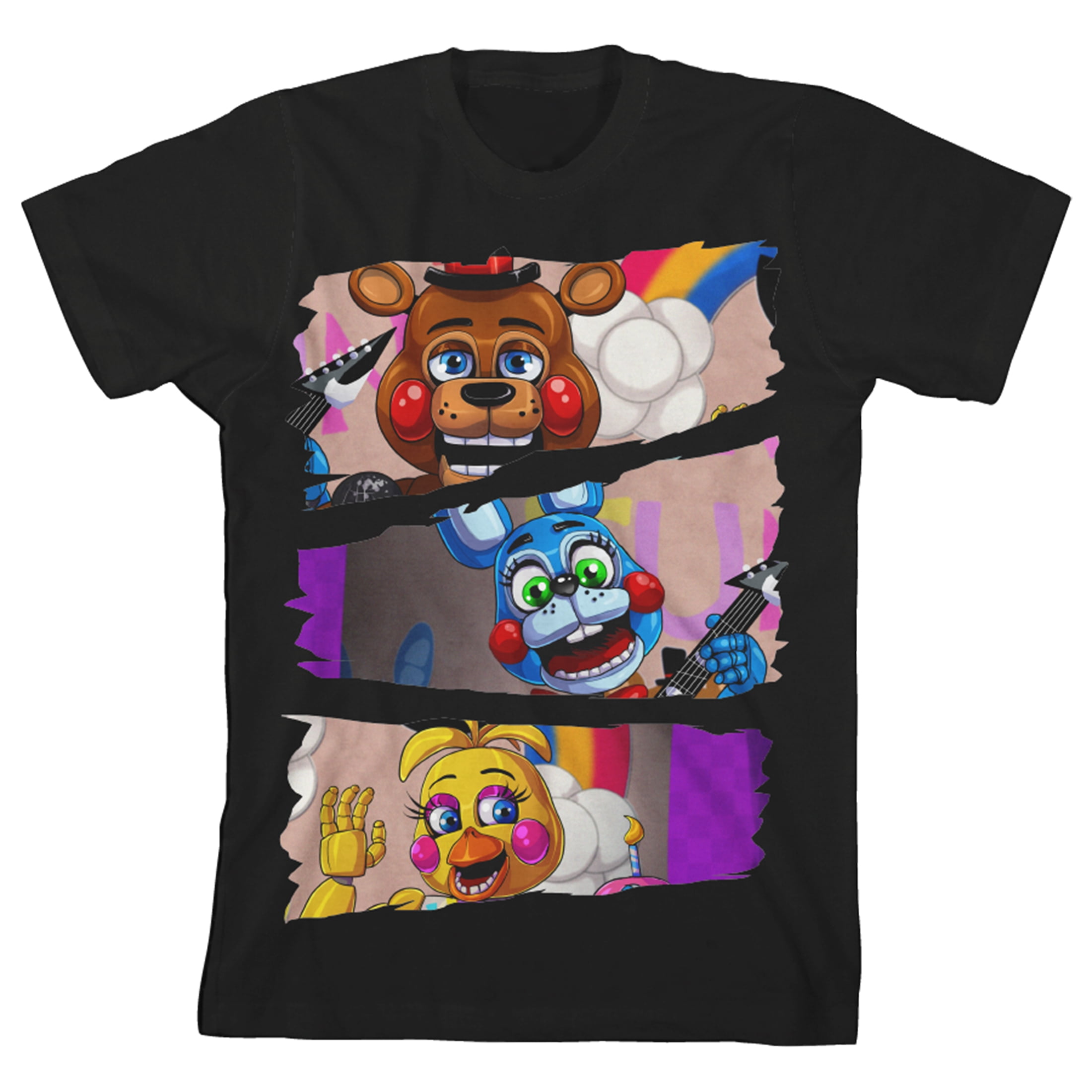 Official Five Nights at Freddy's Merchandise - Youth Black Tee with ...