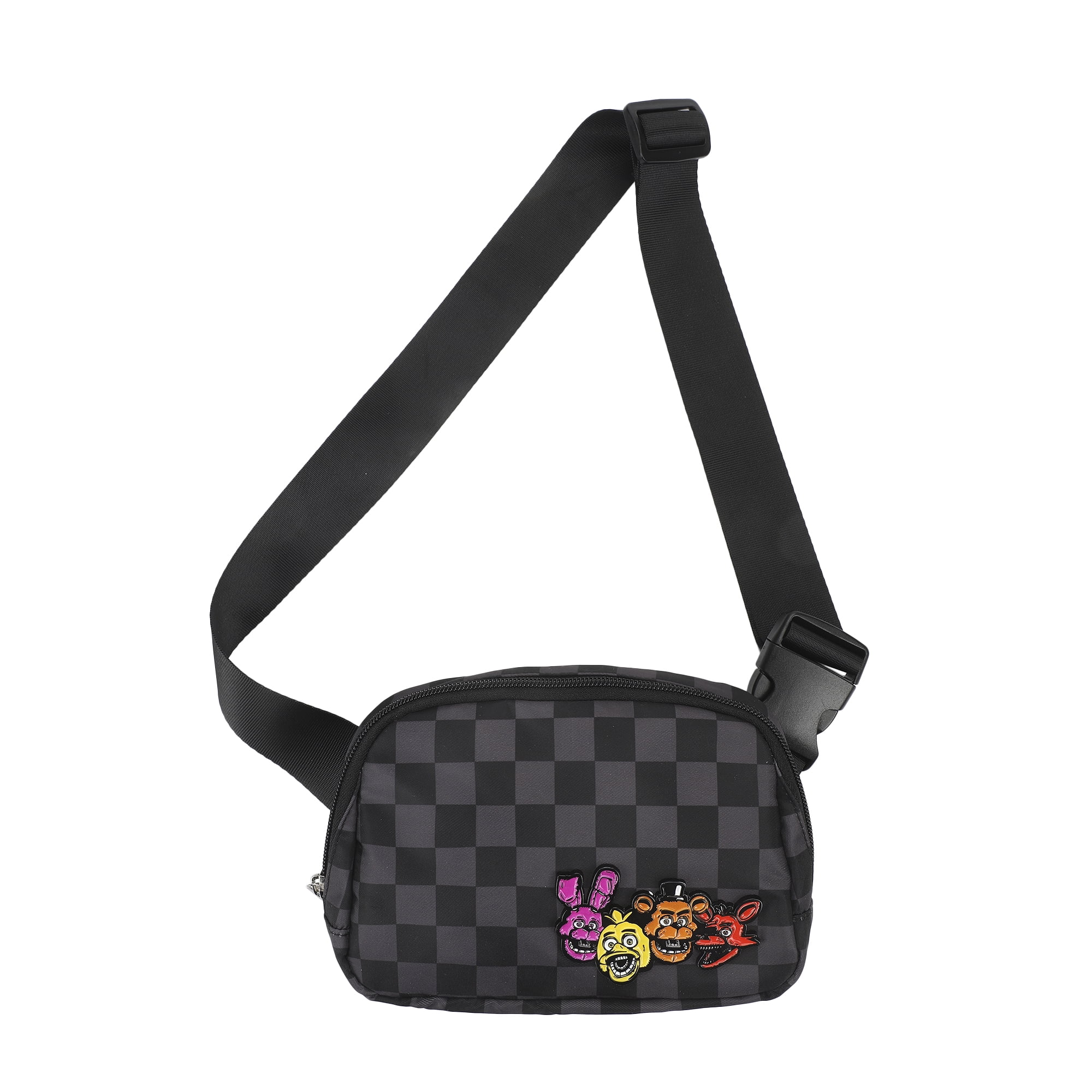Five Nights at Freddy's Checkered Belt Bag with Character Icons and ...