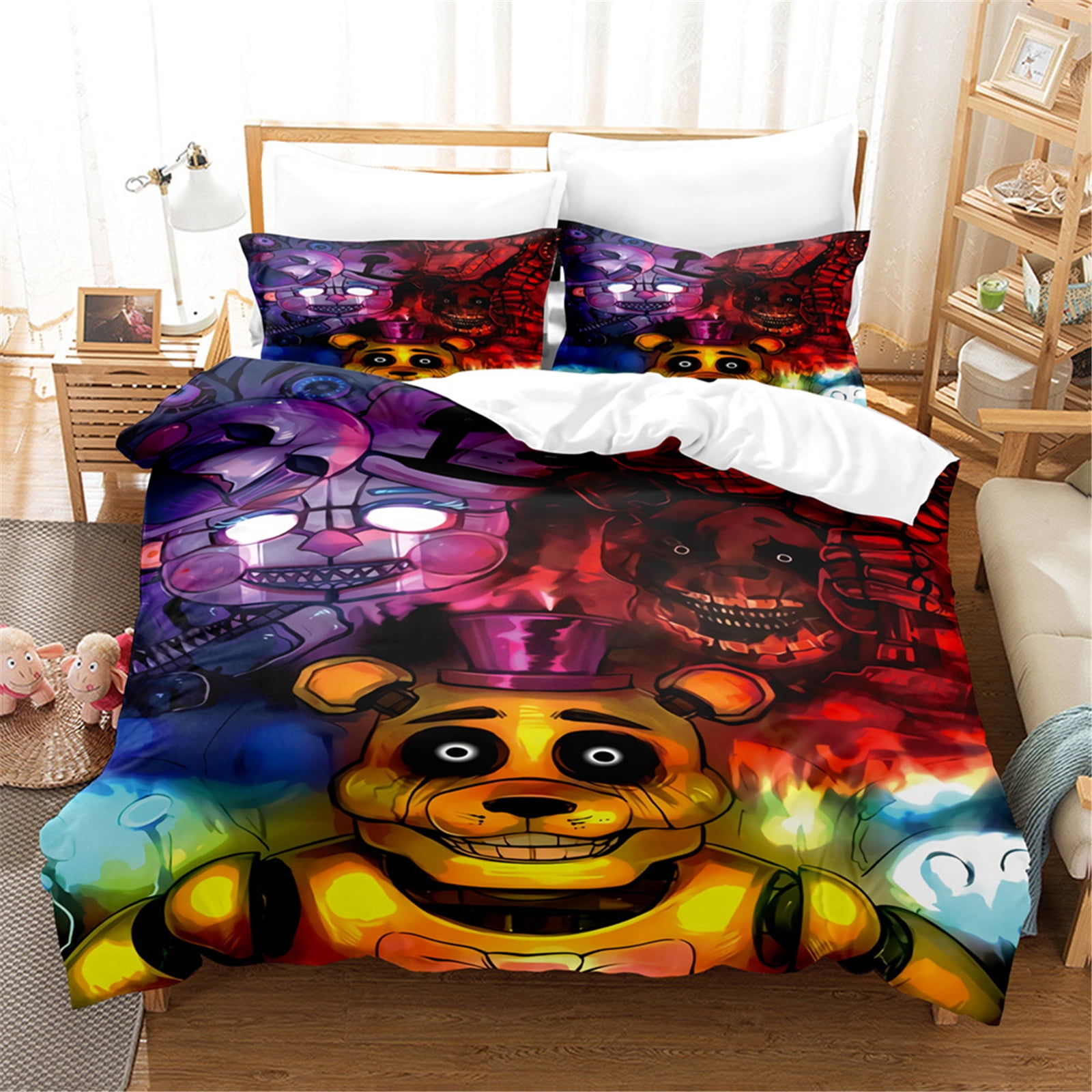 Five Nights at Freddy's Duvet Cover Set 3pcs Soft Light-Weight Bedding ...