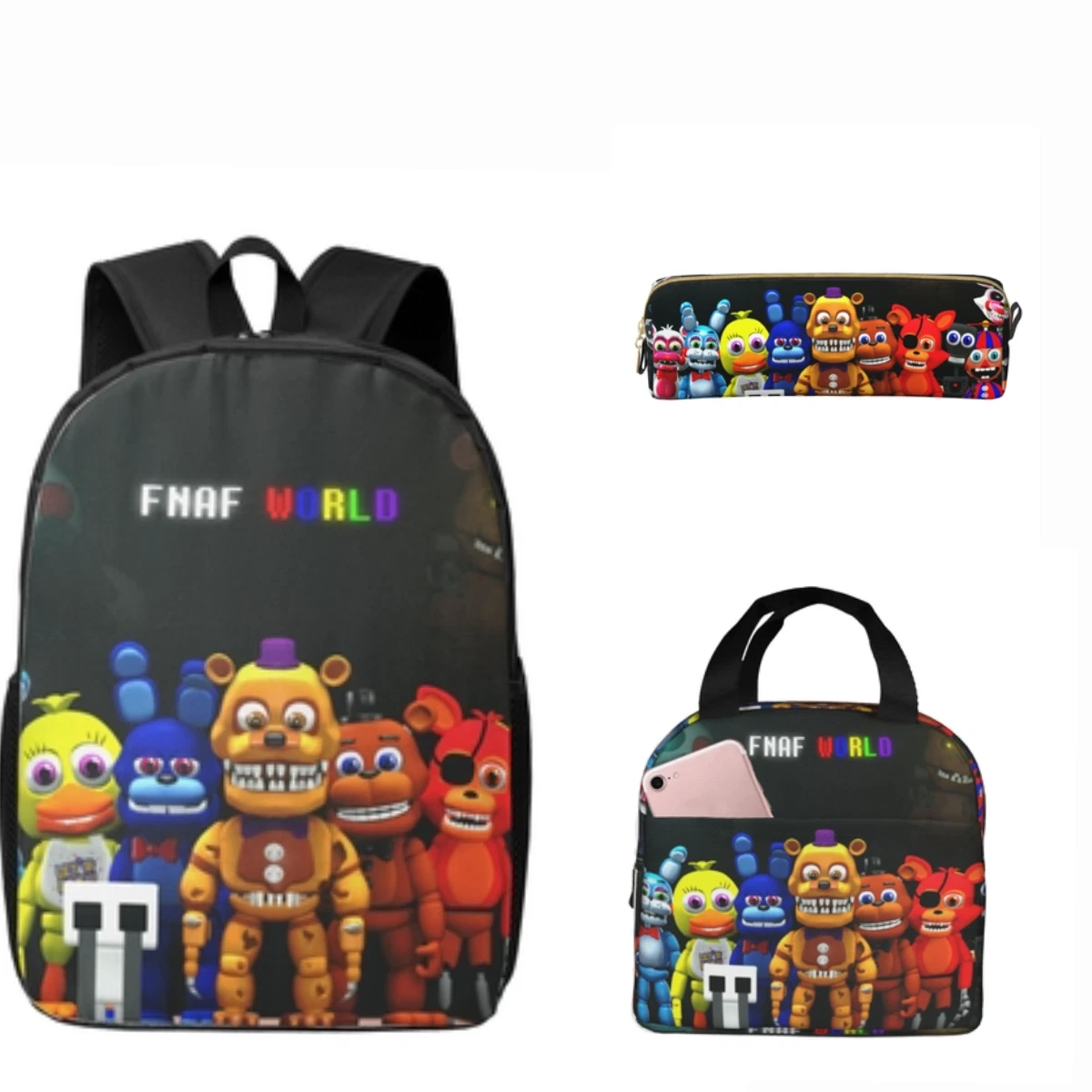 Five Nights at Freddy's FNAF Backpack Women Anime Backpacks Cartoon ...