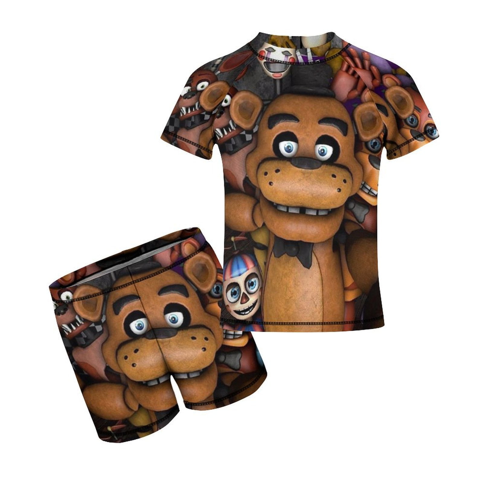 Five Nights at Freddy's FNAF Boys 2-Piece Swimsuit Set Bathing Suit ...