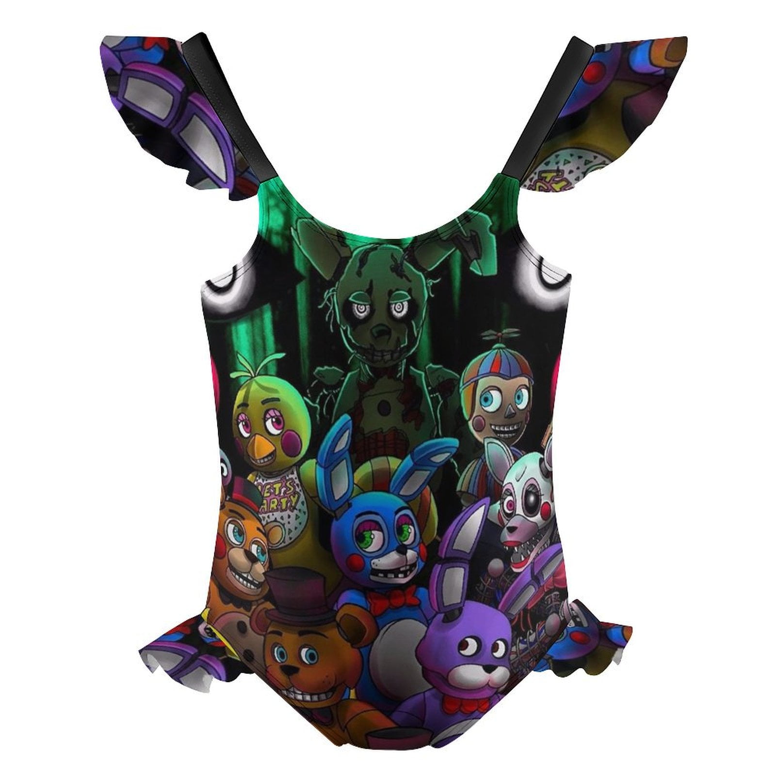 Five Nights at Freddy's FNAF Girls Swimsuit Ruffle One-piece Beachwear ...