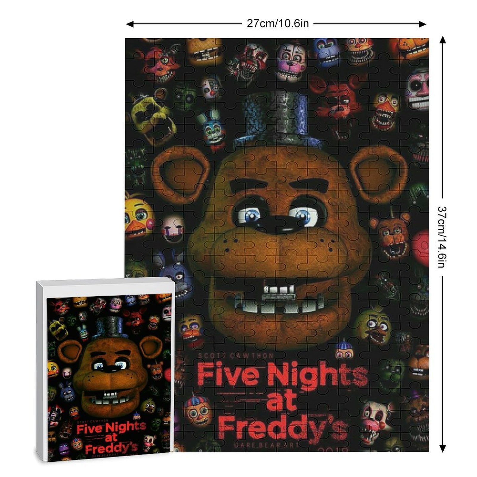 Five Nights at Freddy's FNAF Jigsaw Puzzle, Wood Puzzles Adult, 200 PCS ...