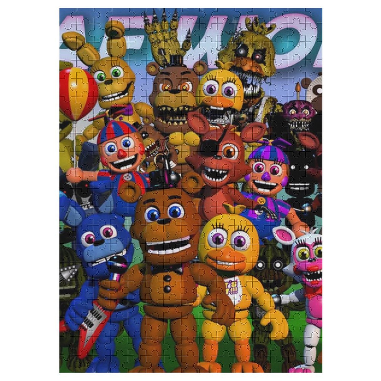 Five Nights at Freddy's FNAF Jigsaw Puzzle, Wood Puzzles Adult, 300 PCS Jigsaw Puzzle Perfect ...