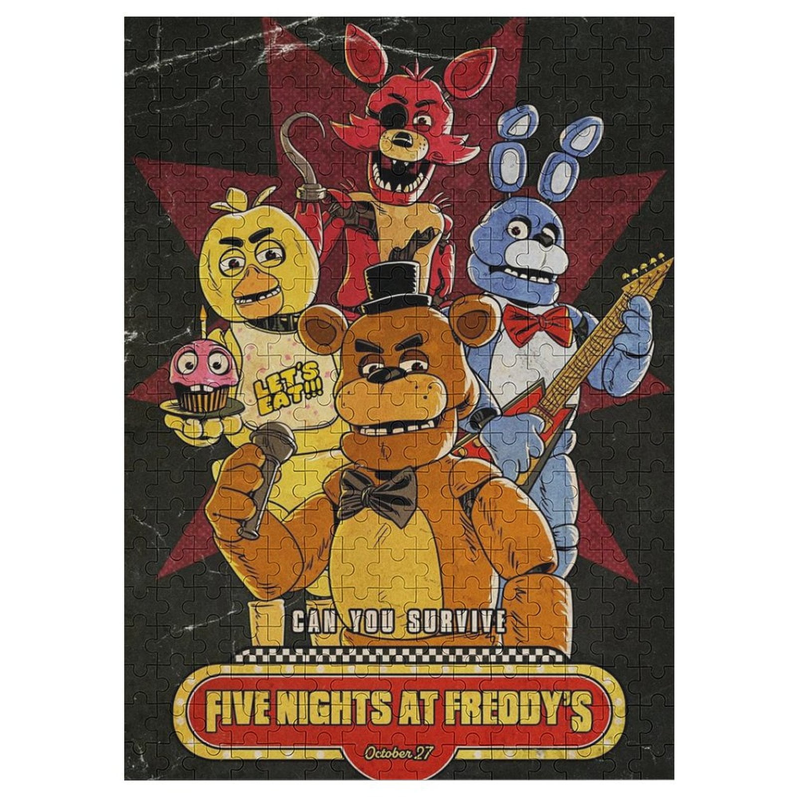 Five Nights at Freddy's FNAF Jigsaw Puzzle, Wood Puzzles Adult, 300 PCS ...