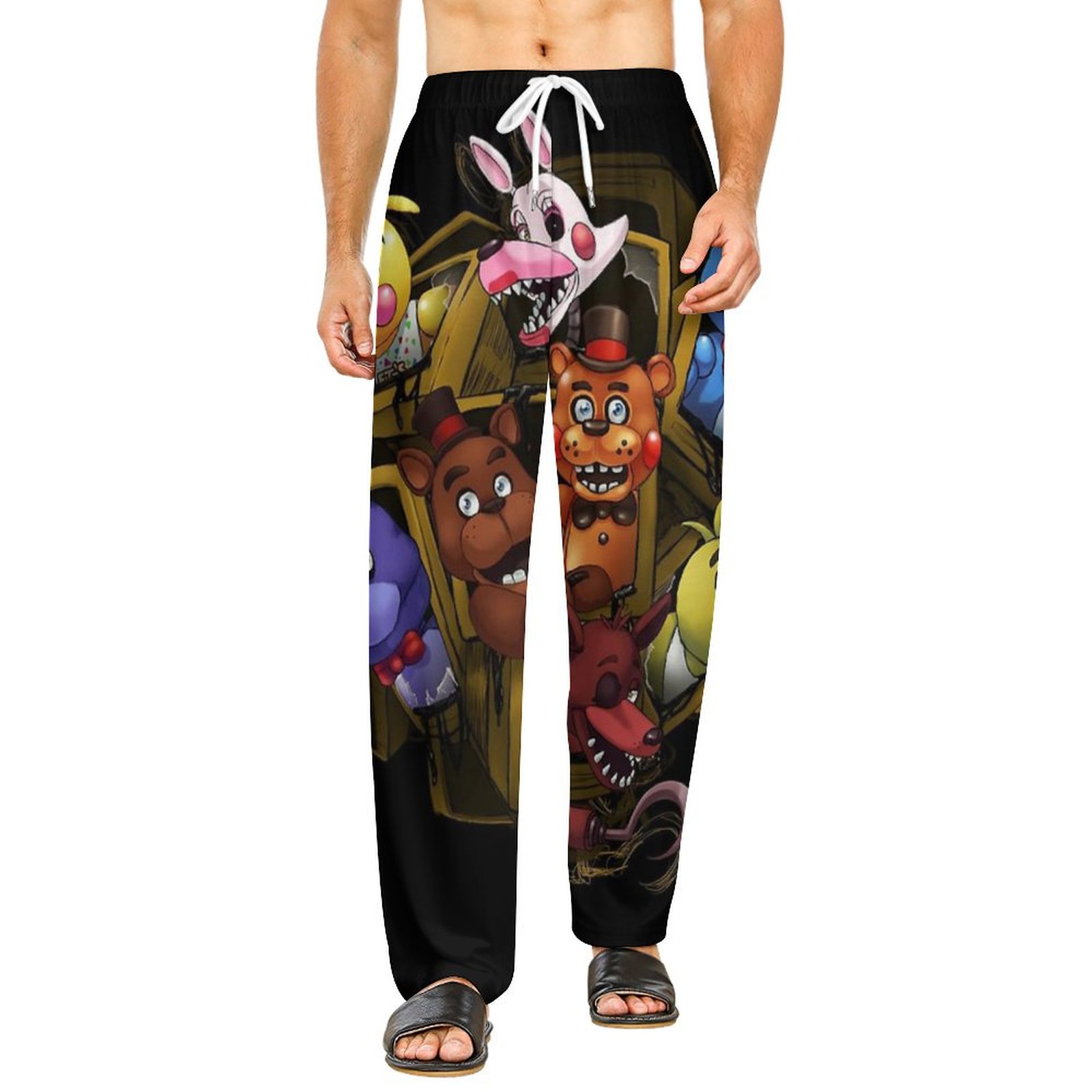 Five Nights at Freddy's FNAF Pajamas Pants 3D Printing Wide Leg PJ Pant ...