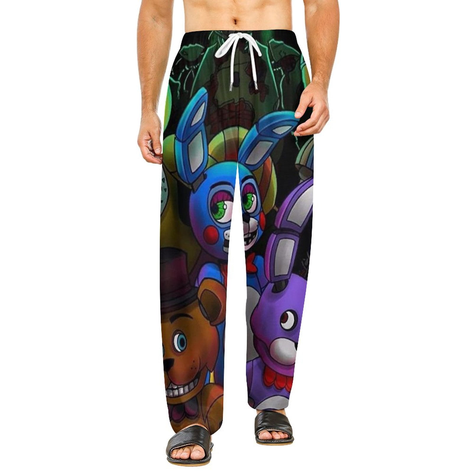 Five Nights at Freddy's FNAF Pajamas Pants 3D Printing Wide Leg PJ Pant ...