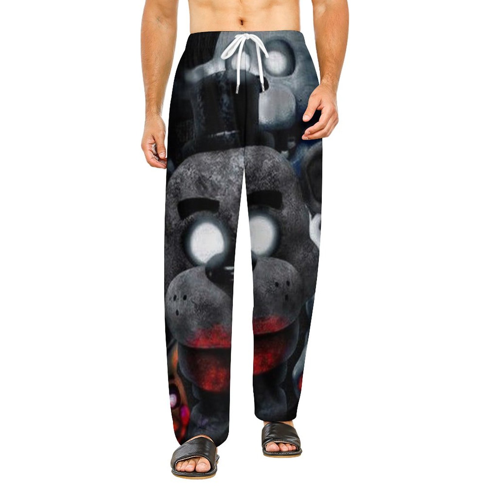 Five Nights at Freddy's FNAF Pajamas Pants 3D Printing Wide Leg PJ Pant ...