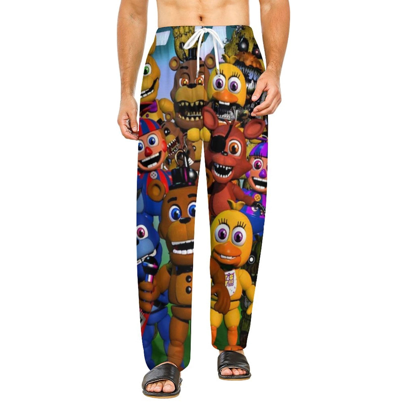 Five Nights at Freddy's FNAF Pajamas Pants 3D Printing Wide Leg PJ Pant ...