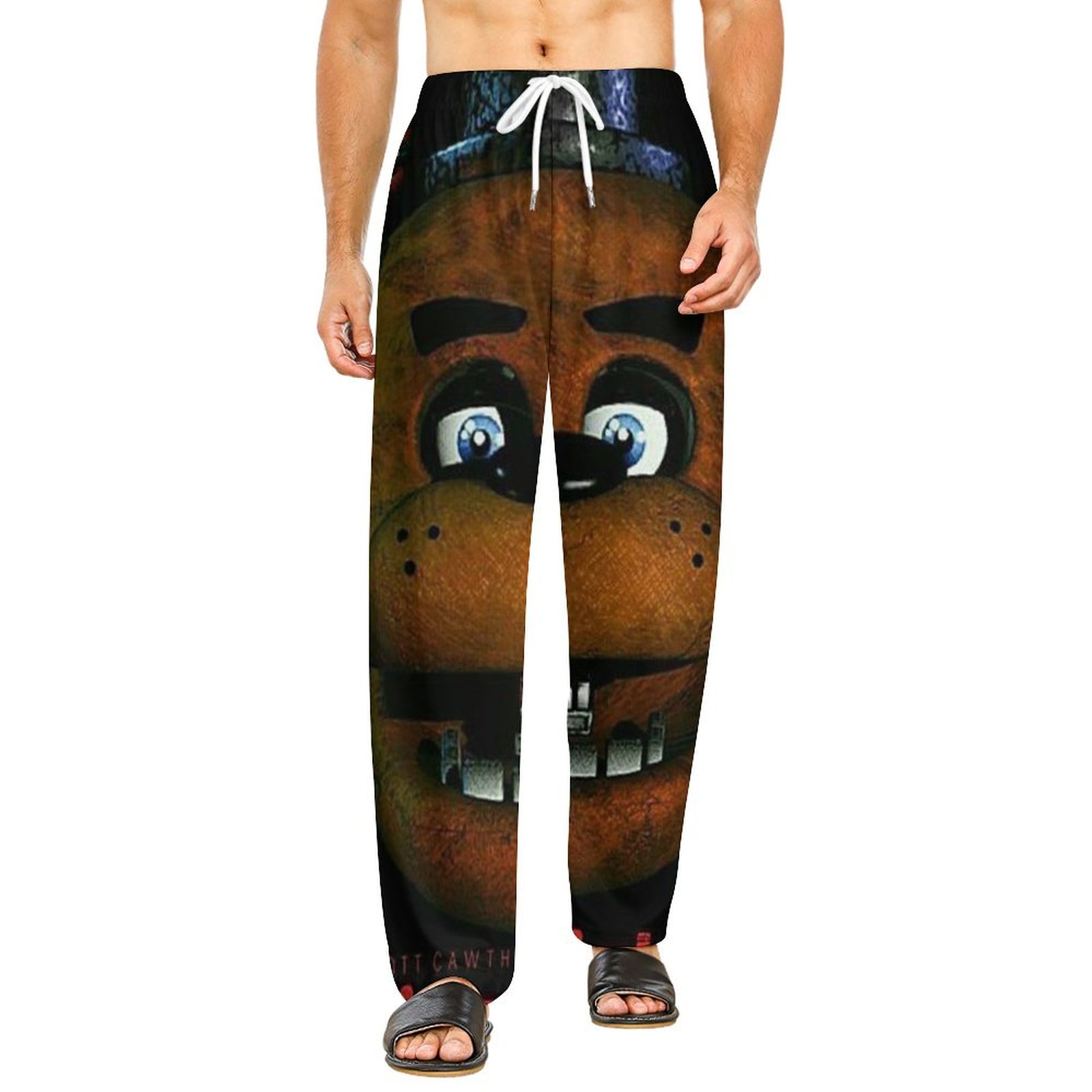 Five Nights at Freddy's FNAF Pajamas Pants 3D Printing Wide Leg PJ Pant ...