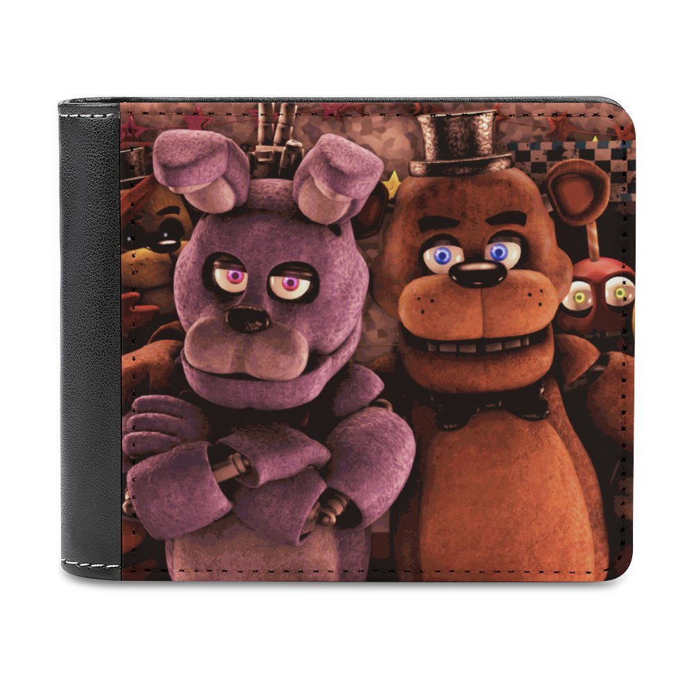 Five Nights at Freddy's FNAF Slim Bifold Wallet Purse Leather Wallets for Men Women Card Holder ...
