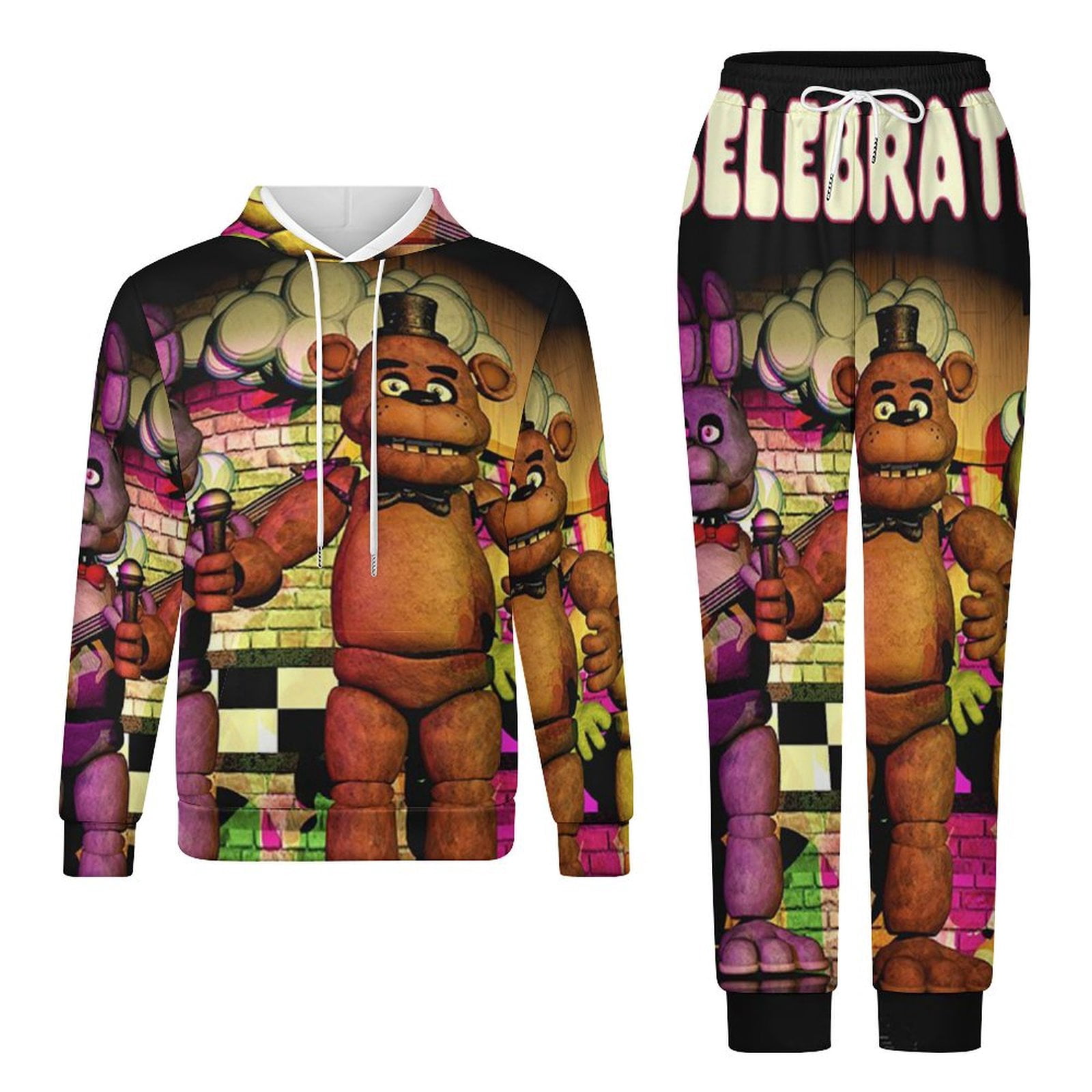 Five Nights at Freddy's FNAF Unisex Adult Sweatsuits Hoodie ...