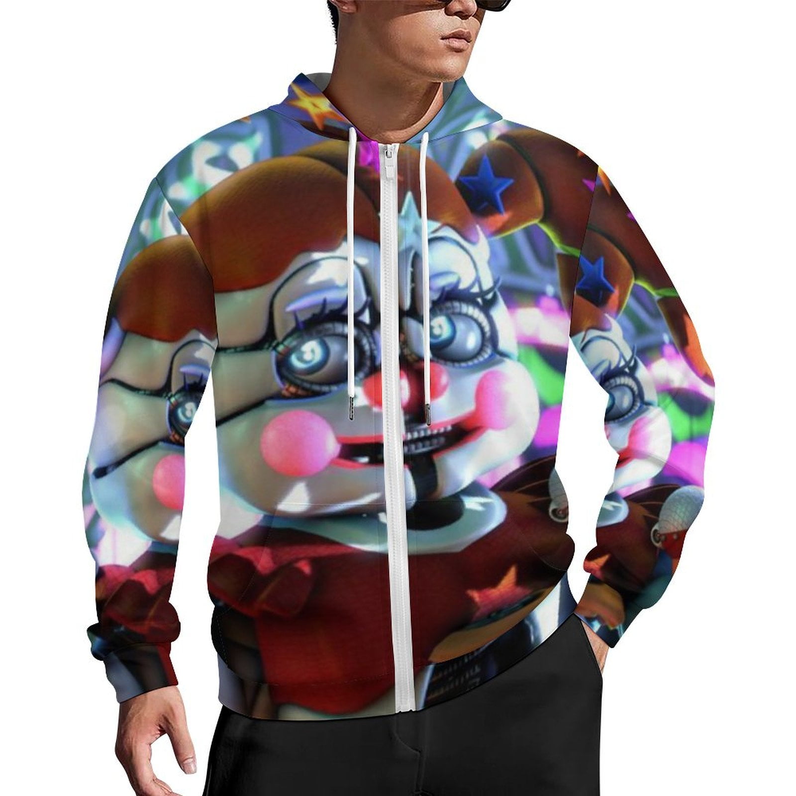Five Nights at Freddy's FNAF Zip Up Hoodies Unisex Realistic 3D Print ...