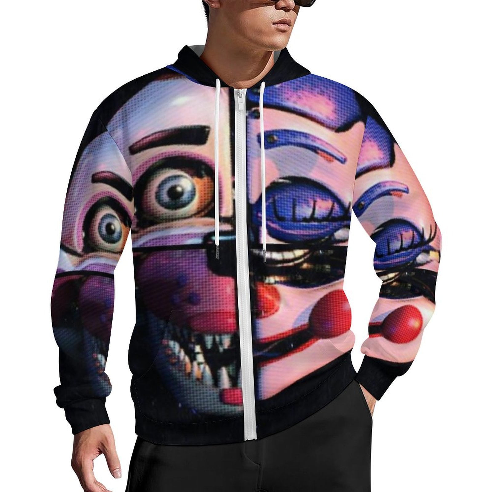 Five Nights at Freddy's FNAF Zip Up Hoodies Unisex Realistic 3D Print ...