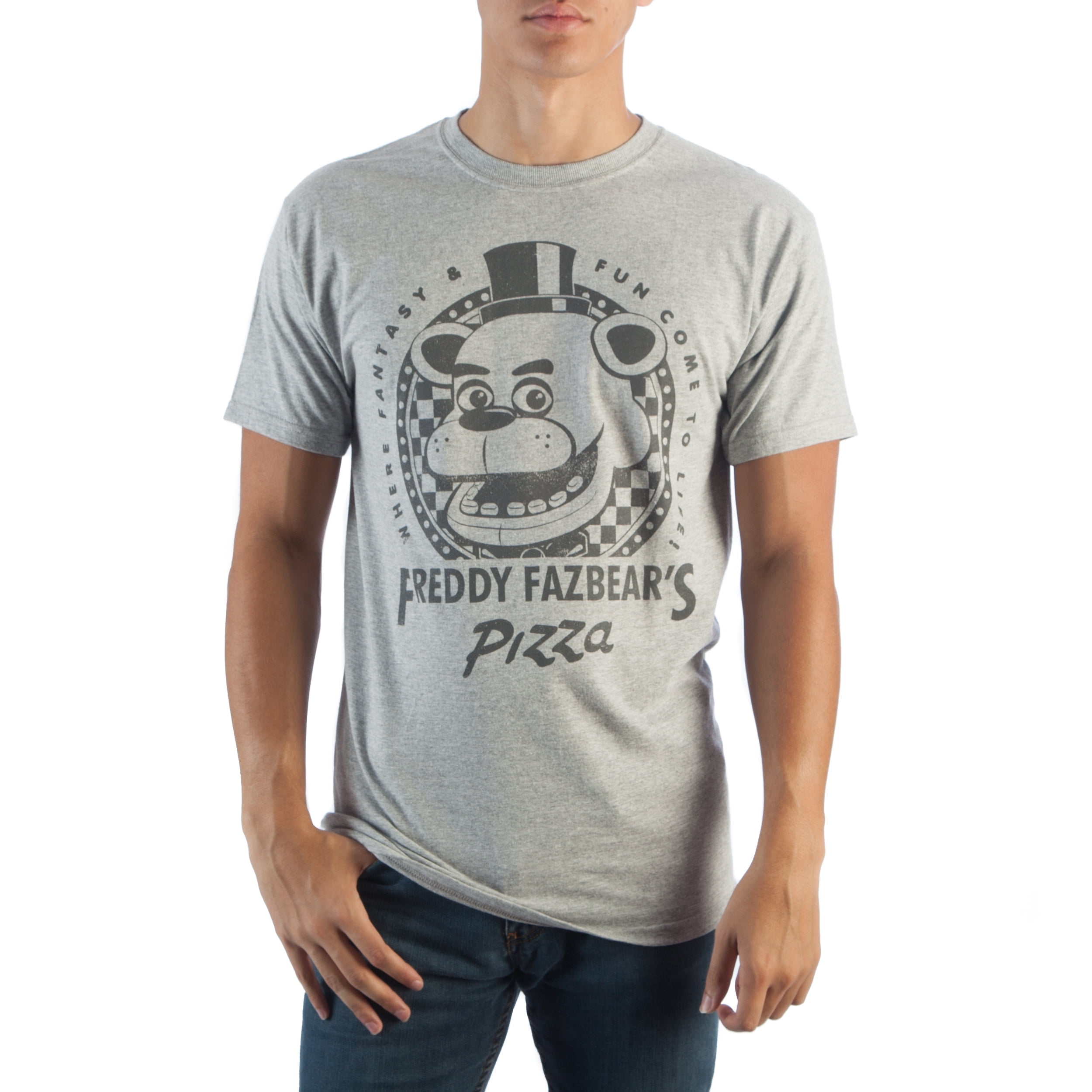 Five Nights at Freddy's Fazbear Pizza Heather T-Shirt-S, 100% Cotton ...
