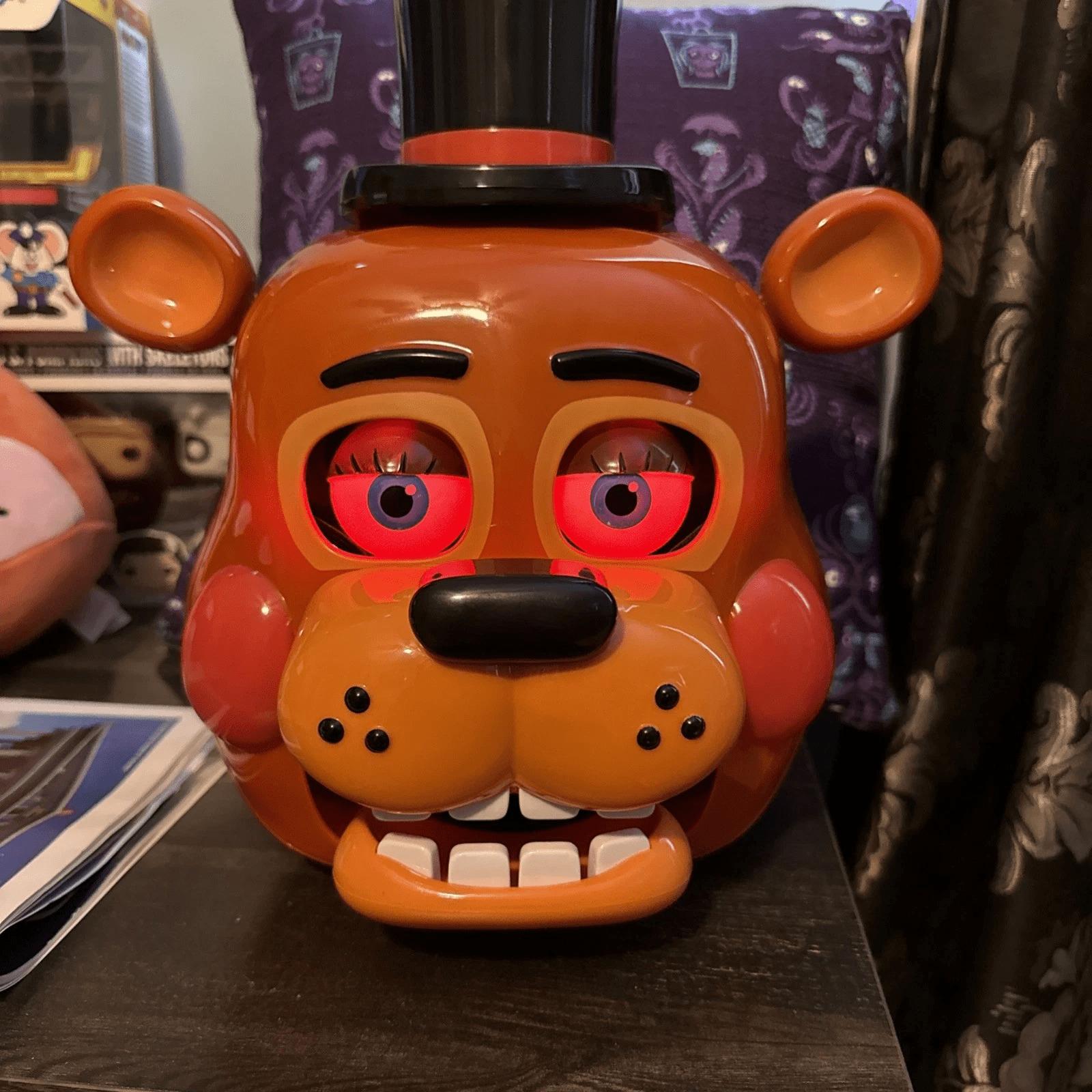 Five Nights at Freddy's Freddy Fazbear Removable Mask Popcorn Bucket ...