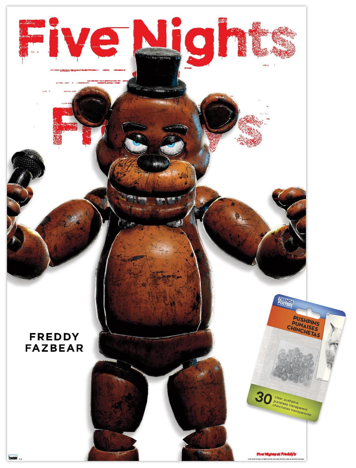 Five Nights at Freddy's - Freddy Feature Series Wall Poster with Push ...