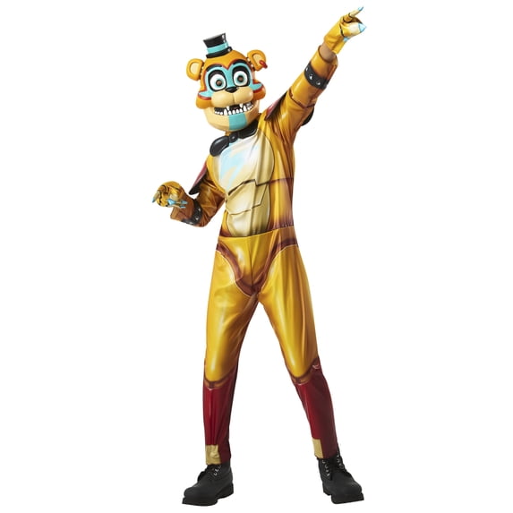 Rubies FNAF Glamrock Freddy Fazbear Halloween Costume for Kids, Medium ...