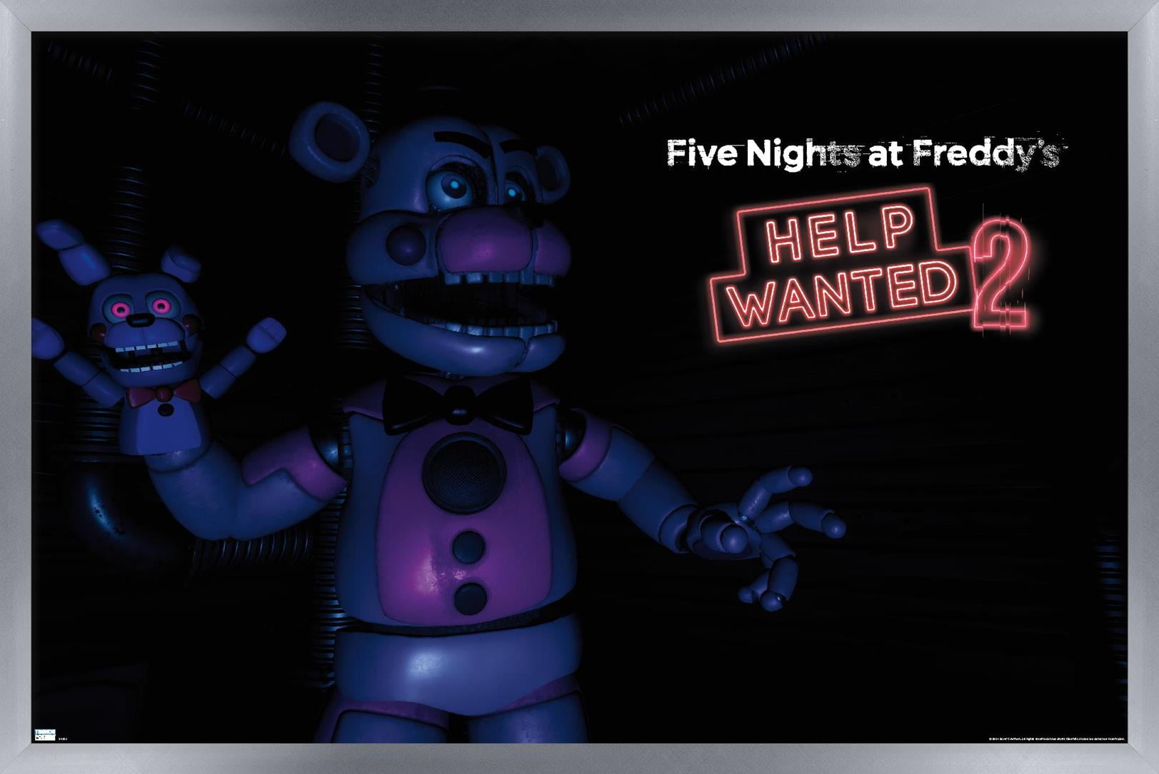 Five Nights at Freddy's: Help Wanted 2 - Funtime Freddy Wall Poster, 22.375" x 34" Framed ...