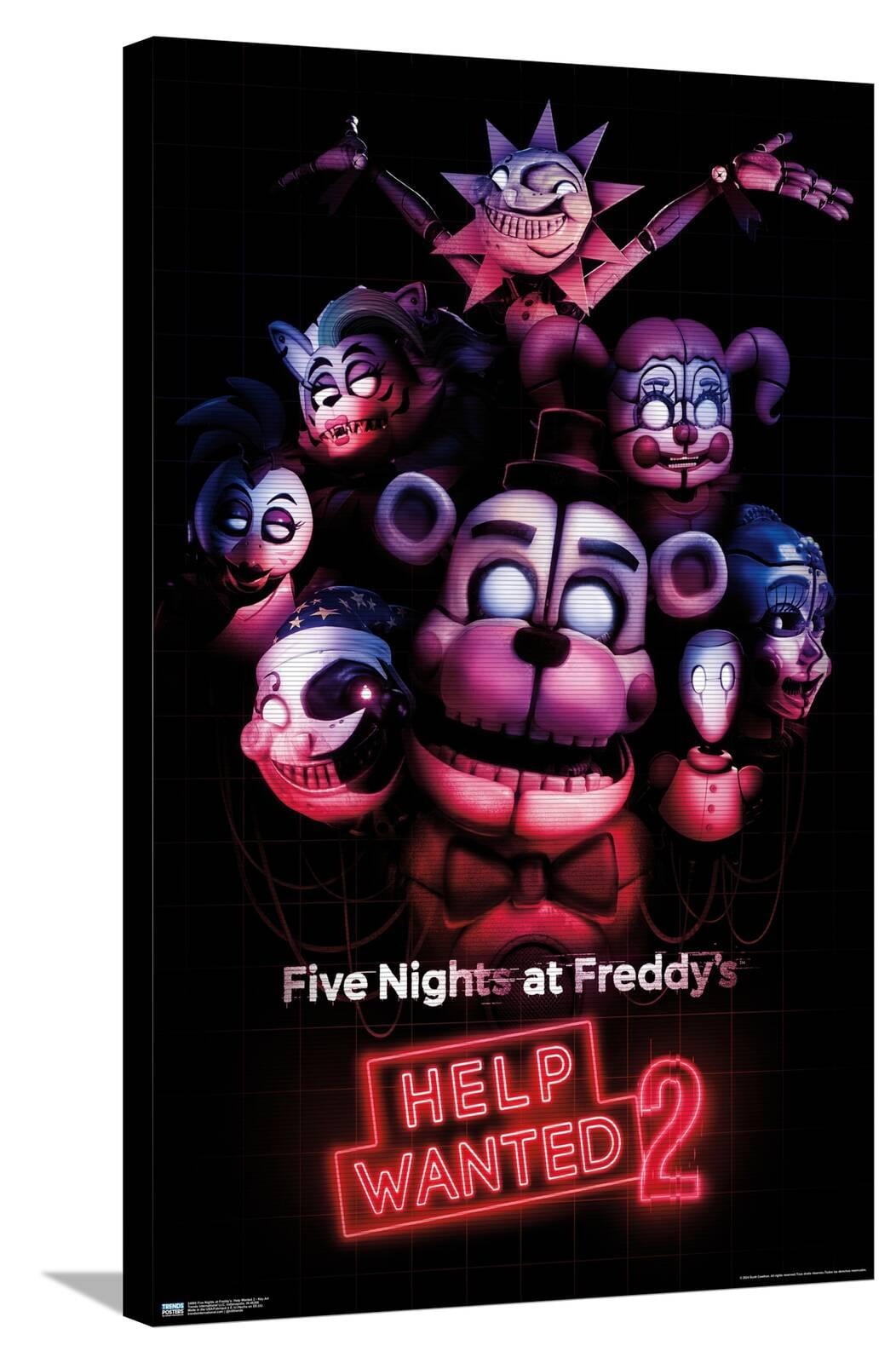 Five Nights at Freddy's: Help Wanted 2 - Key Art Canvas Wall Poster, 22 ...