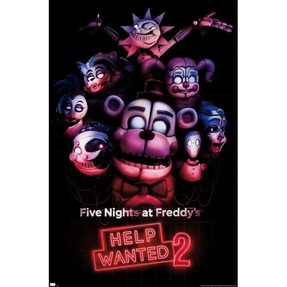 Five Nights at Freddy's Movie 2 (2025) - Group One Sheet Wall Poster ...