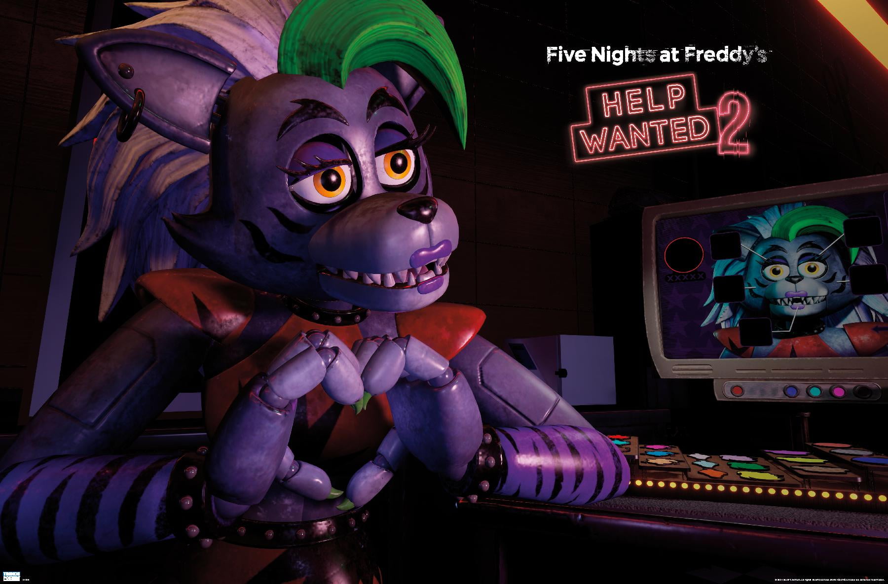 Trends Intl. Unframed FNAF Art, Five Nights at Freddy's: Help Wanted 2 - Roxanne Wolf Wall ...