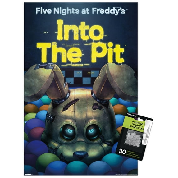 Five Nights at Freddy's: Into The Pit - Key Art Wall Poster with Push ...